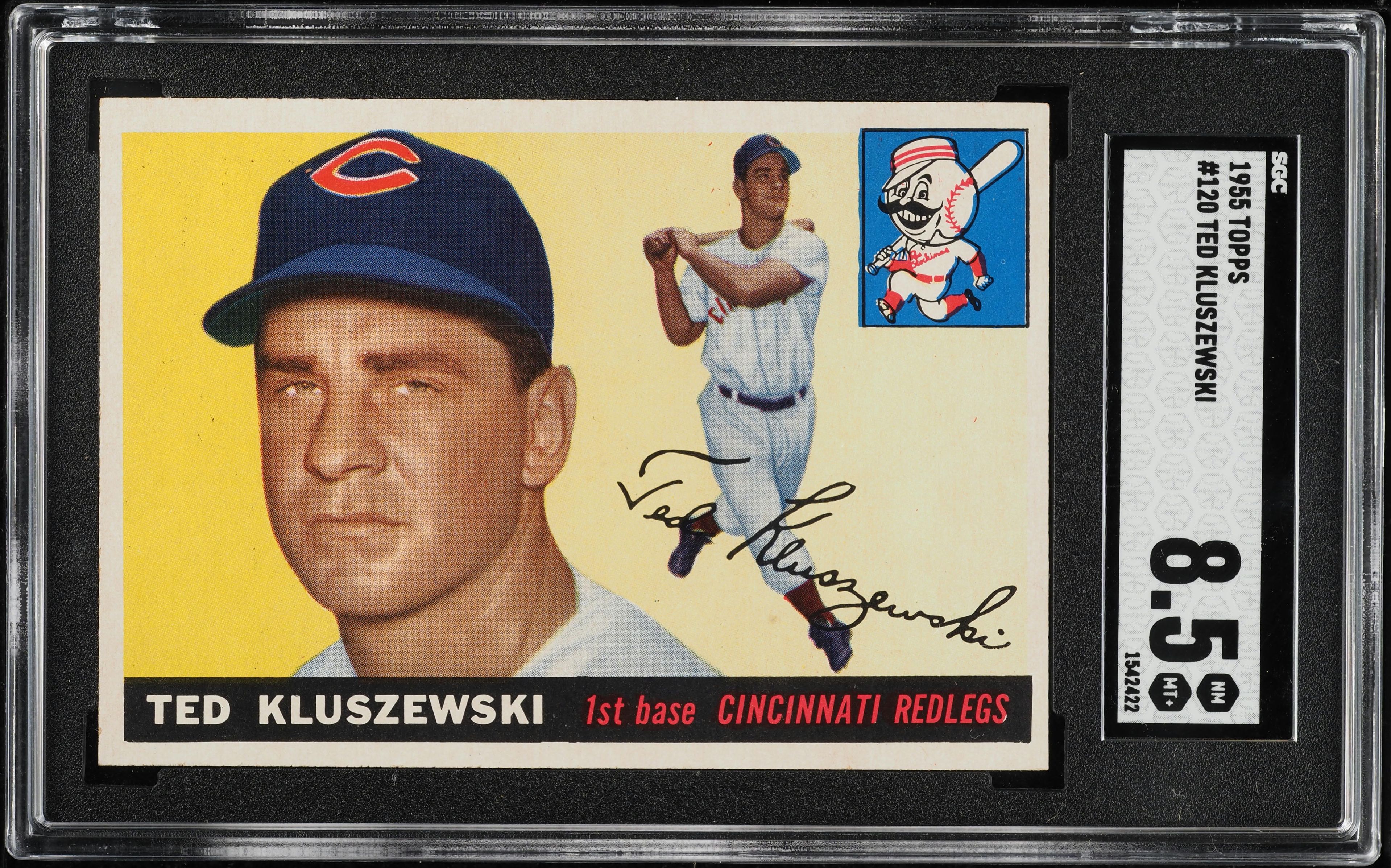 1955 Topps Ted Kluszewski #120 SGC 8.5 NM-MT+ on Fanatics Collect