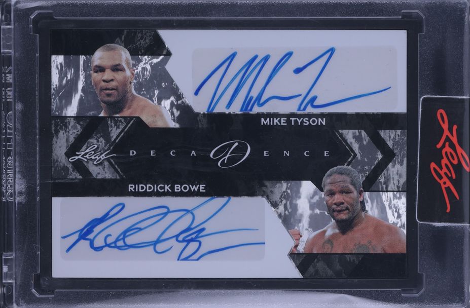 2024 Leaf Decadence Black Mike Tyson Riddick Bowe AUTO 1/1 #DA-30 CGC ...