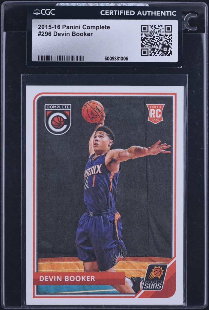 2015 Panini Complete Devin Booker ROOKIE #296 CGC AUTH on Fanatics Collect
