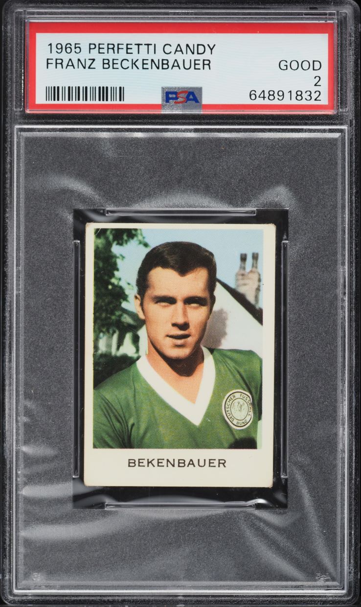 1965 Perfetti Candy Franz Beckenbauer ROOKIE PSA 2 GD on Fanatics Collect