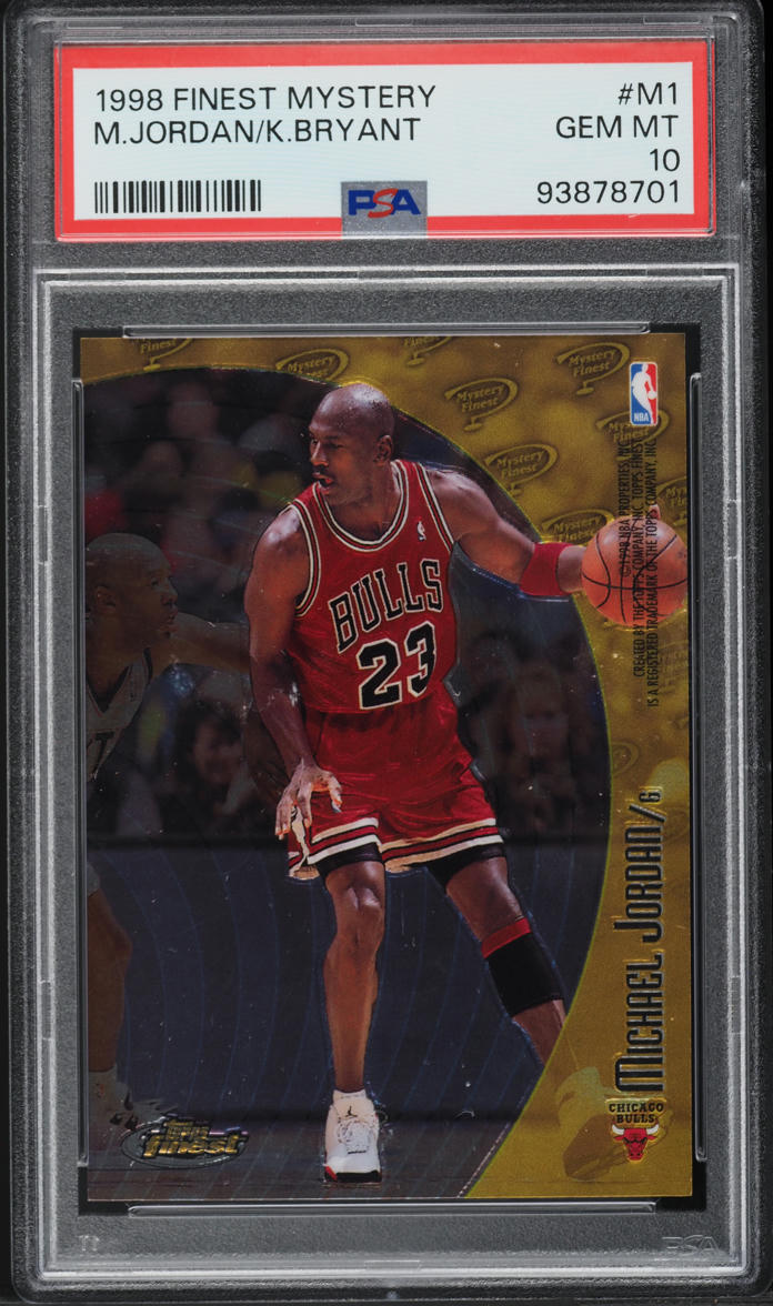 1998 Finest Mystery Michael Jordan & Kobe Bryant #M1 PSA 10 GEM MINT on ...