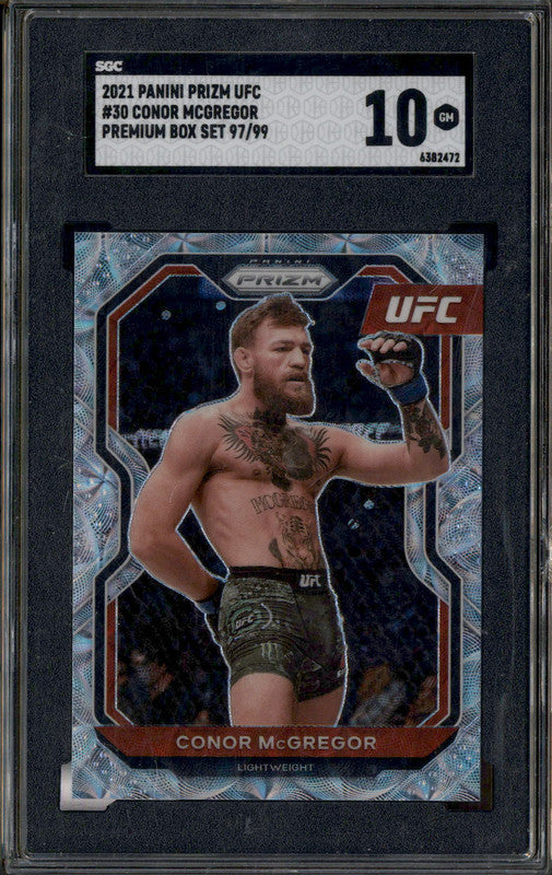 2021 Panini Prizm UFC Premium Box Set #30 Conor McGregor /99 SGC 10 on ...