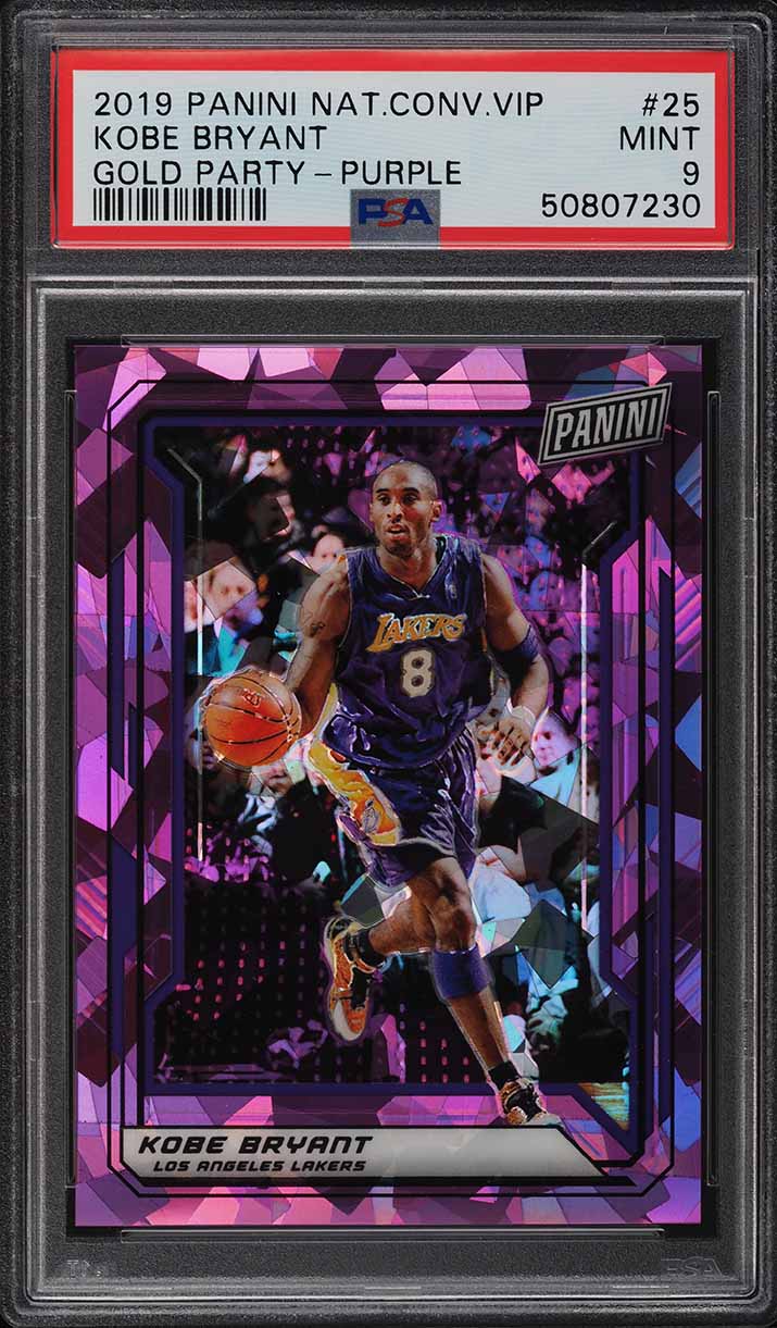 2019 Panini National Convention VIP Purple Ice Kobe Bryant /99 #25 PSA ...