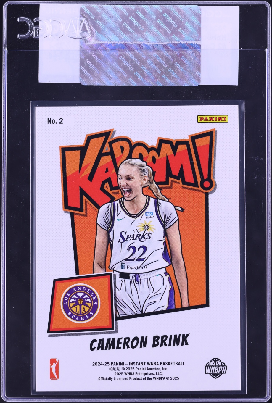 2024 Panini Royalty WNBA Kaboom! Cameron Brink ROOKIE #2 CGC AUTH on ...