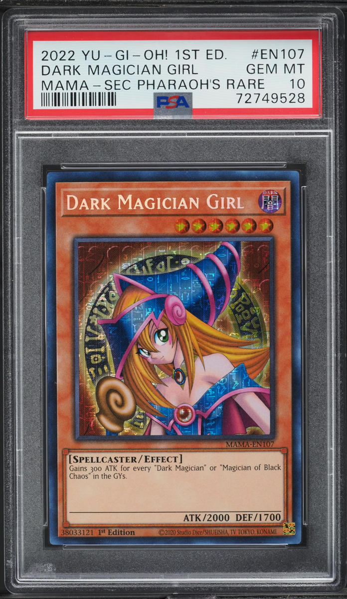 2022 Yu-Gi-Oh! Magnificent Mavens 1st Ed Dark Magician Girl #MAMA-EN107 PSA 10 on Fanatics Collect