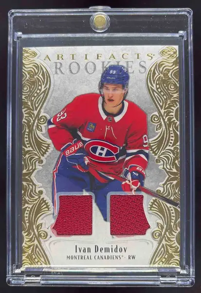 2025-26 Upper Deck Artifacts Rookies Material Gold #174 Ivan Demidov RC ...