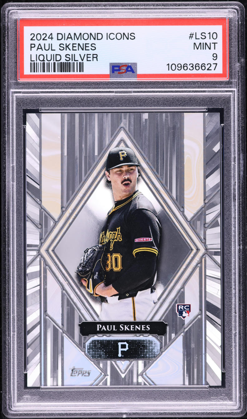 2024 Topps Diamond Icons Liquid Silver Paul Skenes ROOKIE #LS10 PSA 9 ...