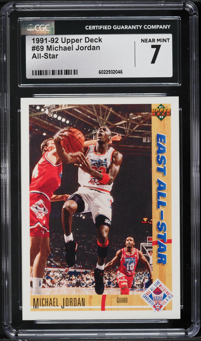 1991 Upper Deck All-Star Michael Jordan #69 CGC 7 NRMT on Fanatics Collect