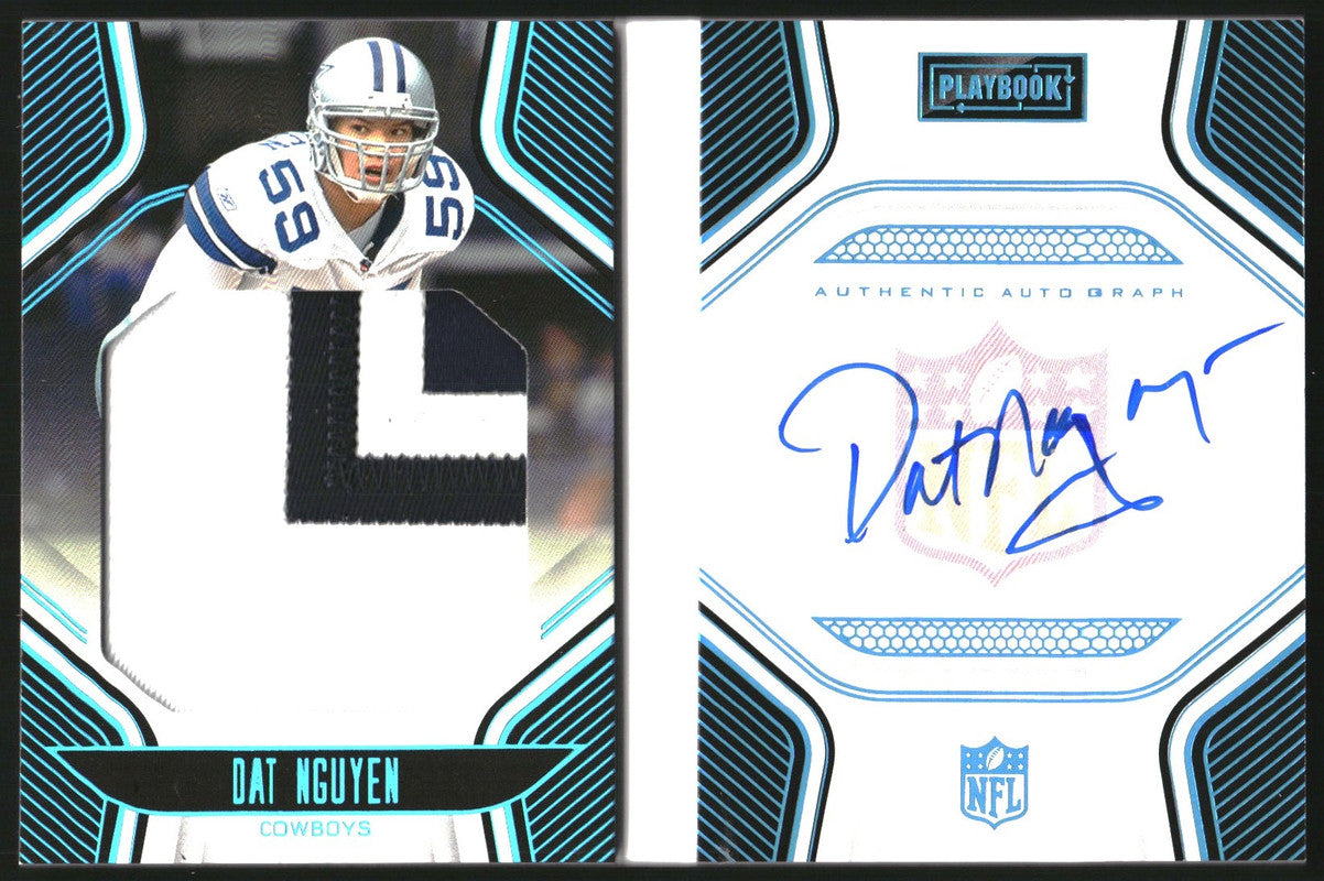 2022 Panini Playbook Playbook Jersey Auto Platinum Dat Nguyen /49 on ...