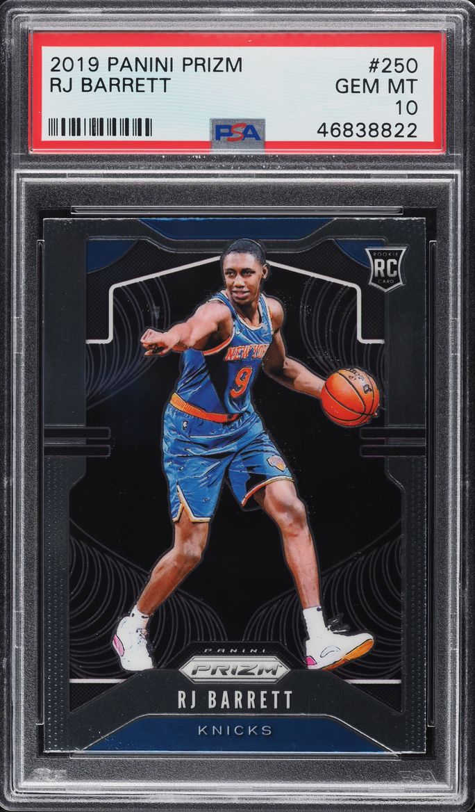 2019 Panini Prizm RJ Barrett ROOKIE #250 PSA 10 GEM MINT on Fanatics ...