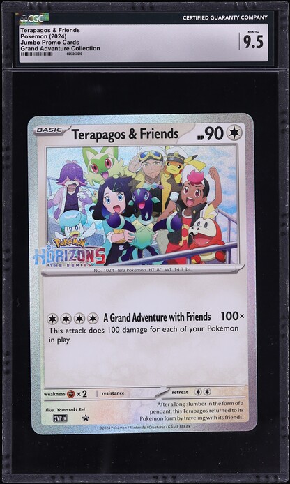 2024 Pokemon Jumbo Promo Cards Grand Adventure Terapagos & Friends CGC ...