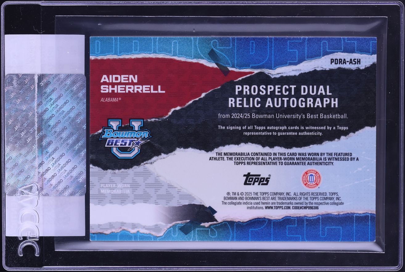 2024 Bowman U Best Orange Mini-Diamond Refractor Aiden Sherrell ROOKIE ...