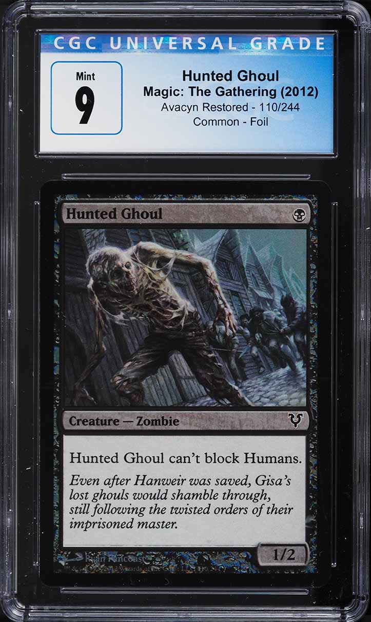 2012 Magic The Gathering MTG Avacyn Restored Foil Hunted Ghoul #110 CGC ...