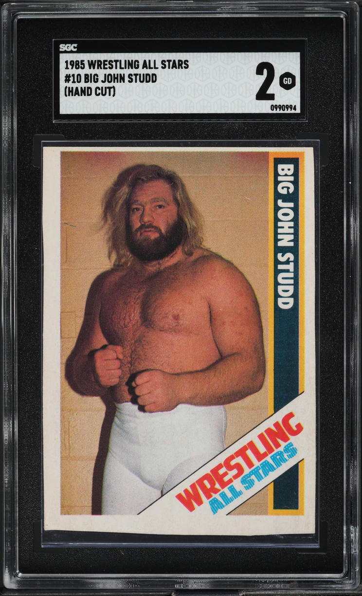 1985 Wrestling All Stars Big John Studd #10 SGC 2 GD on Fanatics Collect