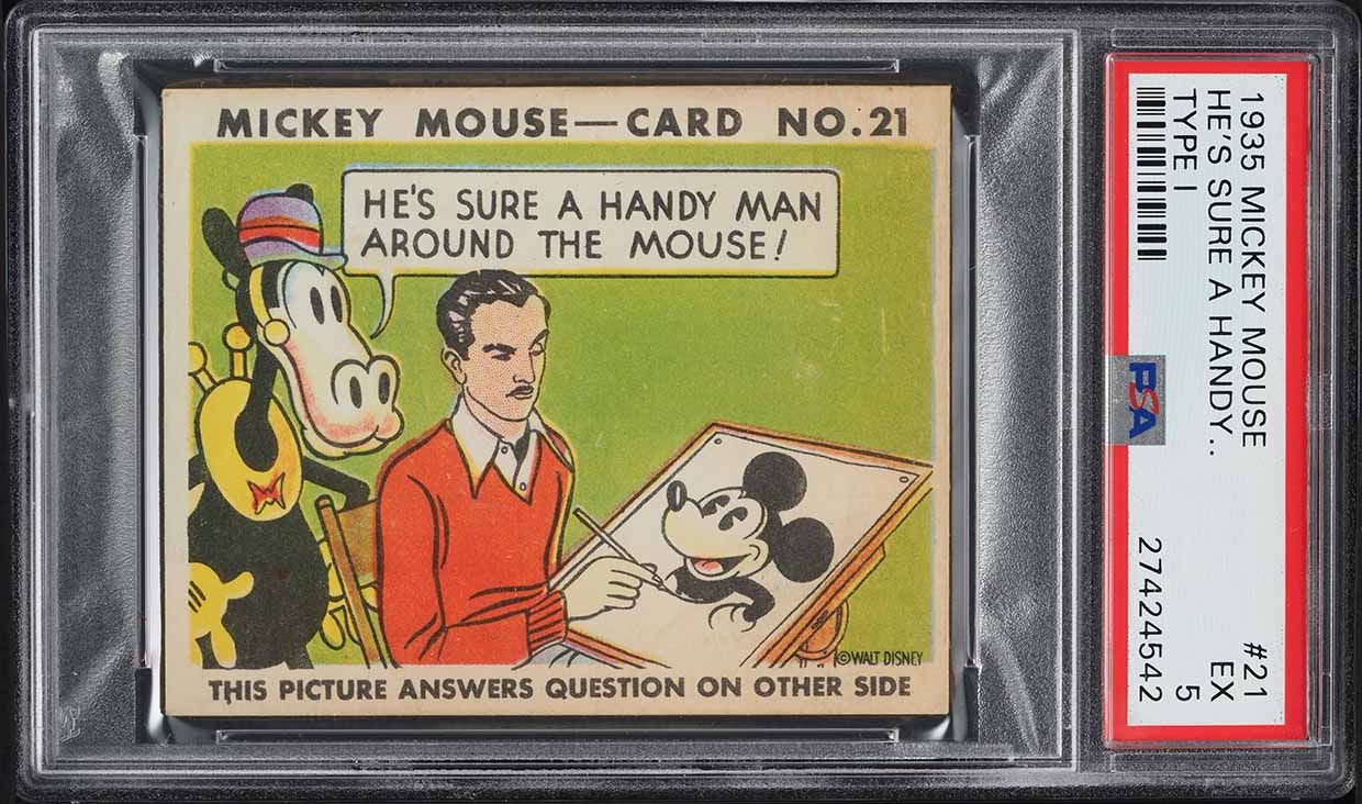 1935 Mickey Mouse He's Sure A Handy Man TYPE I #21 PSA 5 EX on Fanatics ...