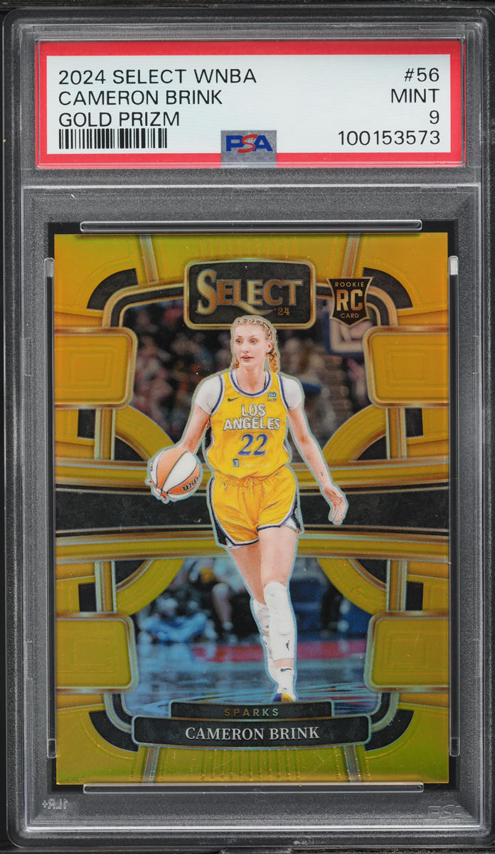 2024 Select WNBA Concourse Gold Prizm Cameron Brink ROOKIE /10 #56 PSA 9 MINT on Fanatics Collect