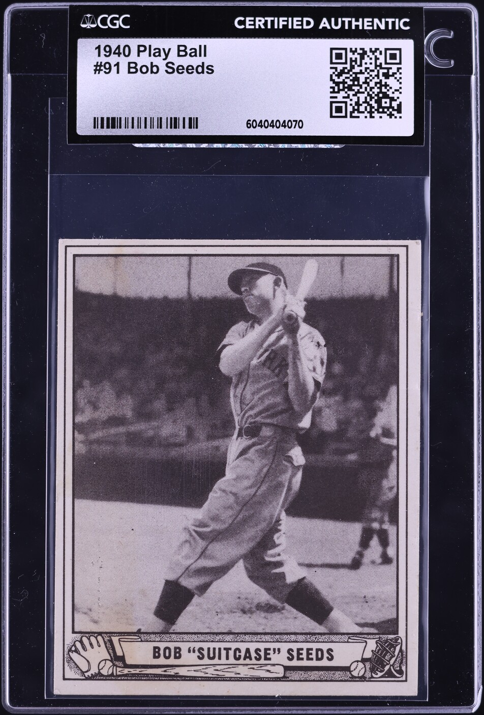 1940 Play Ball Bob Seeds #91 CGC AUTH on Fanatics Collect