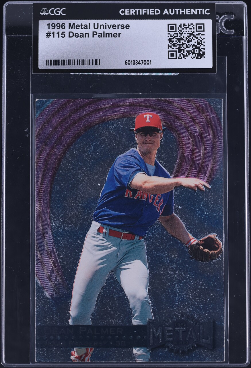 1996 Metal Universe Dean Palmer #115 CGC AUTH on Fanatics Collect