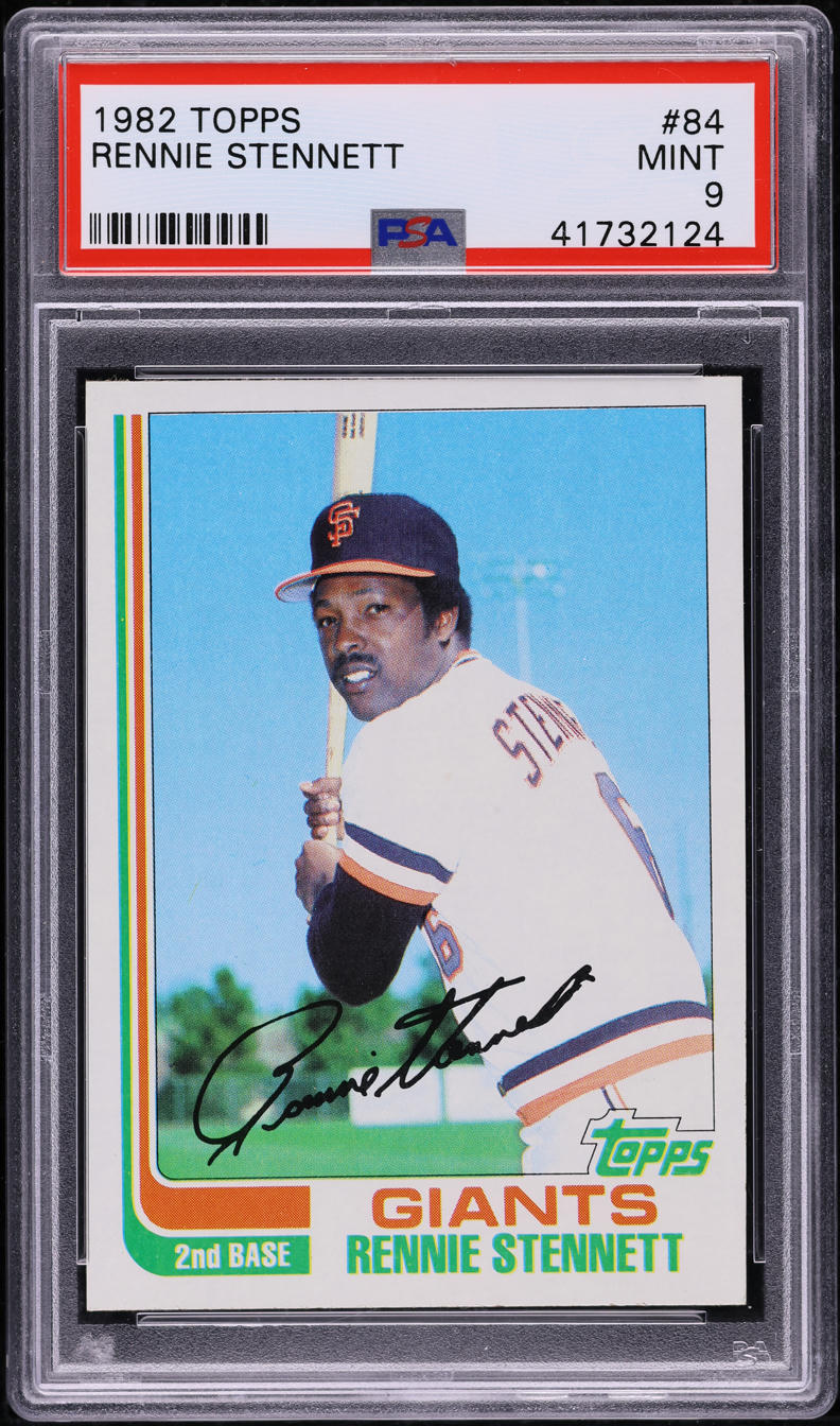 1982 Topps Rennie Stennett #84 PSA 9 MINT on Fanatics Collect