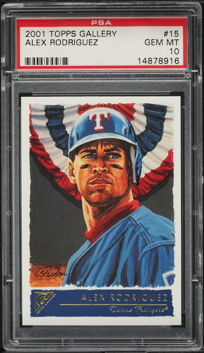 2001 Topps Gallery Alex Rodriguez #15 PSA 10 GEM MINT on Fanatics Collect