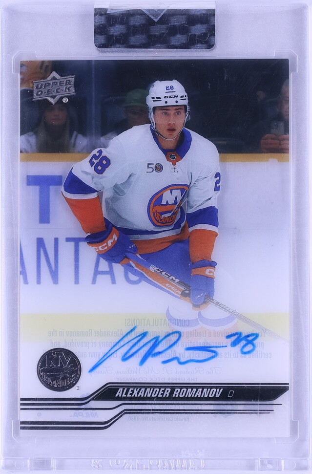 2023 Upper Deck Clear Cut Alexander Romanov AUTO #CC-AR CGC AUTH on ...