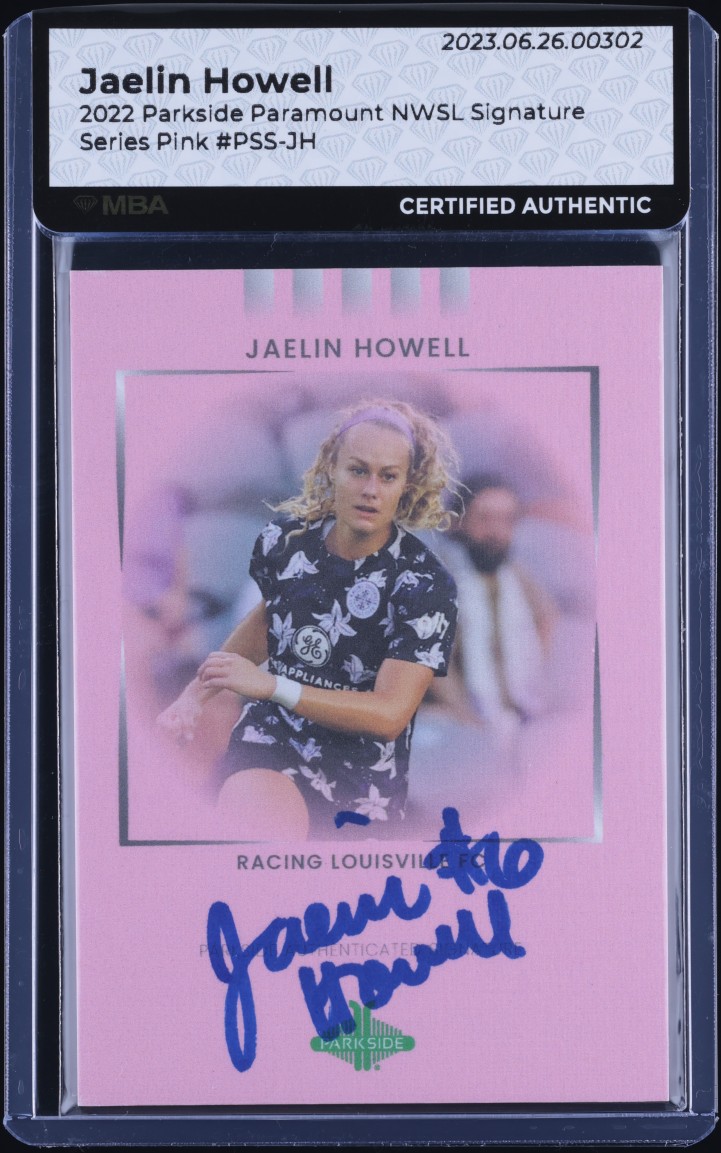 2022 Parkside Paramount NWSL Pink Jaelin Howell AUTO /100 #PSS-JH MBA ...