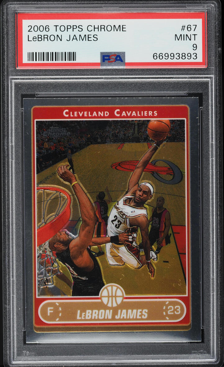 2006 Topps Chrome LeBron James #67 PSA 9 MINT on Fanatics Collect