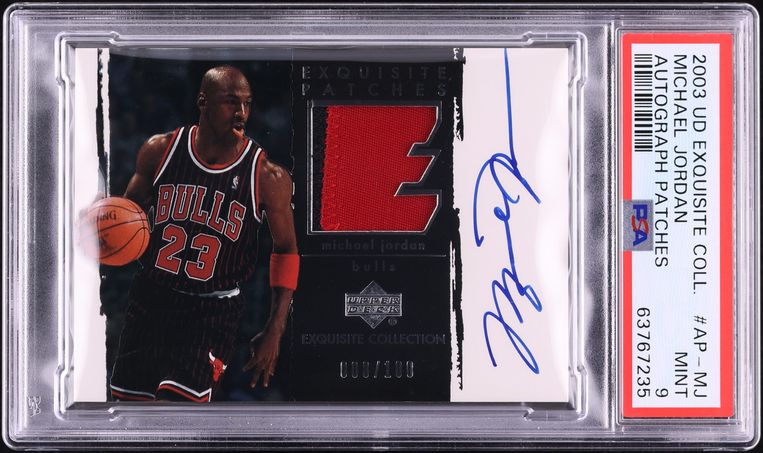 2003 Exquisite Collection Patches Michael Jordan PATCH AUTO /100 #AP-MJ ...