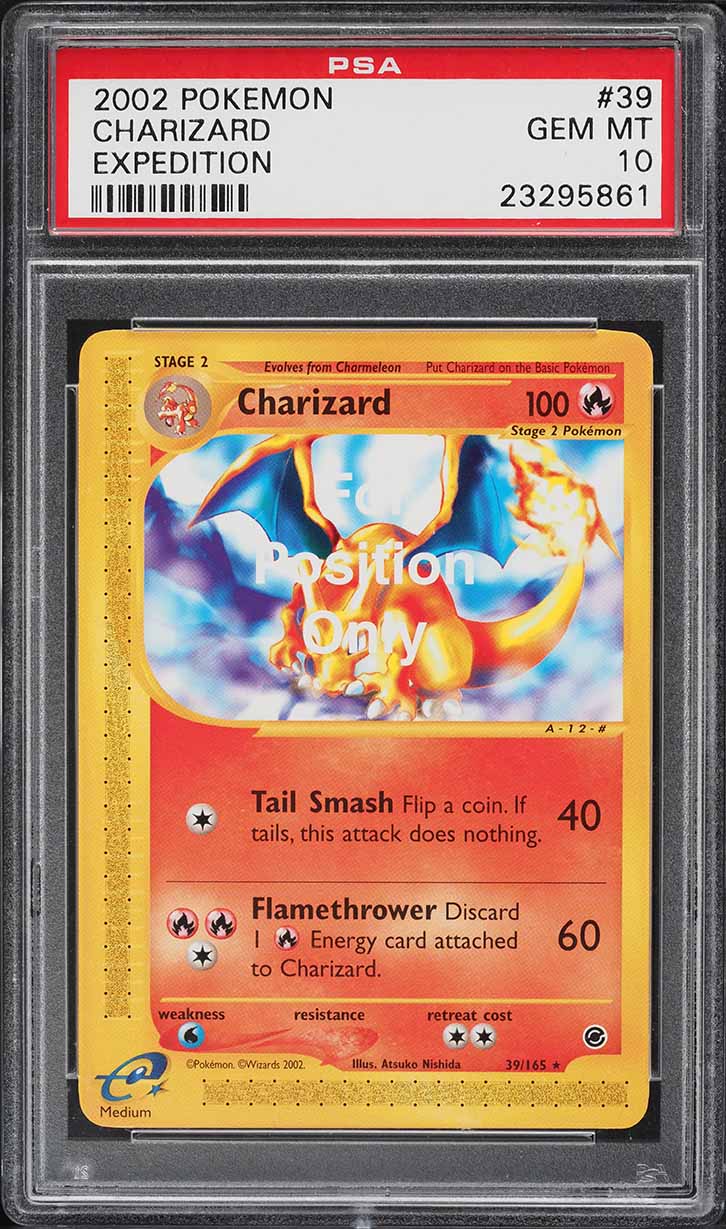2002 Pokemon Expedition For Position Only Charizard #39 PSA 10 GEM MINT ...