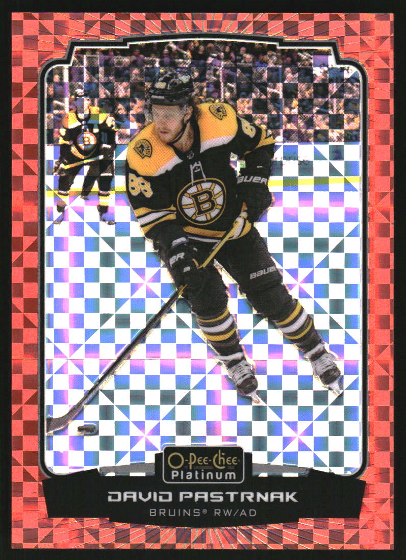 2022-23 O-Pee-Chee Platinum Orange Checkers #7 David Pastrnak /25 on ...