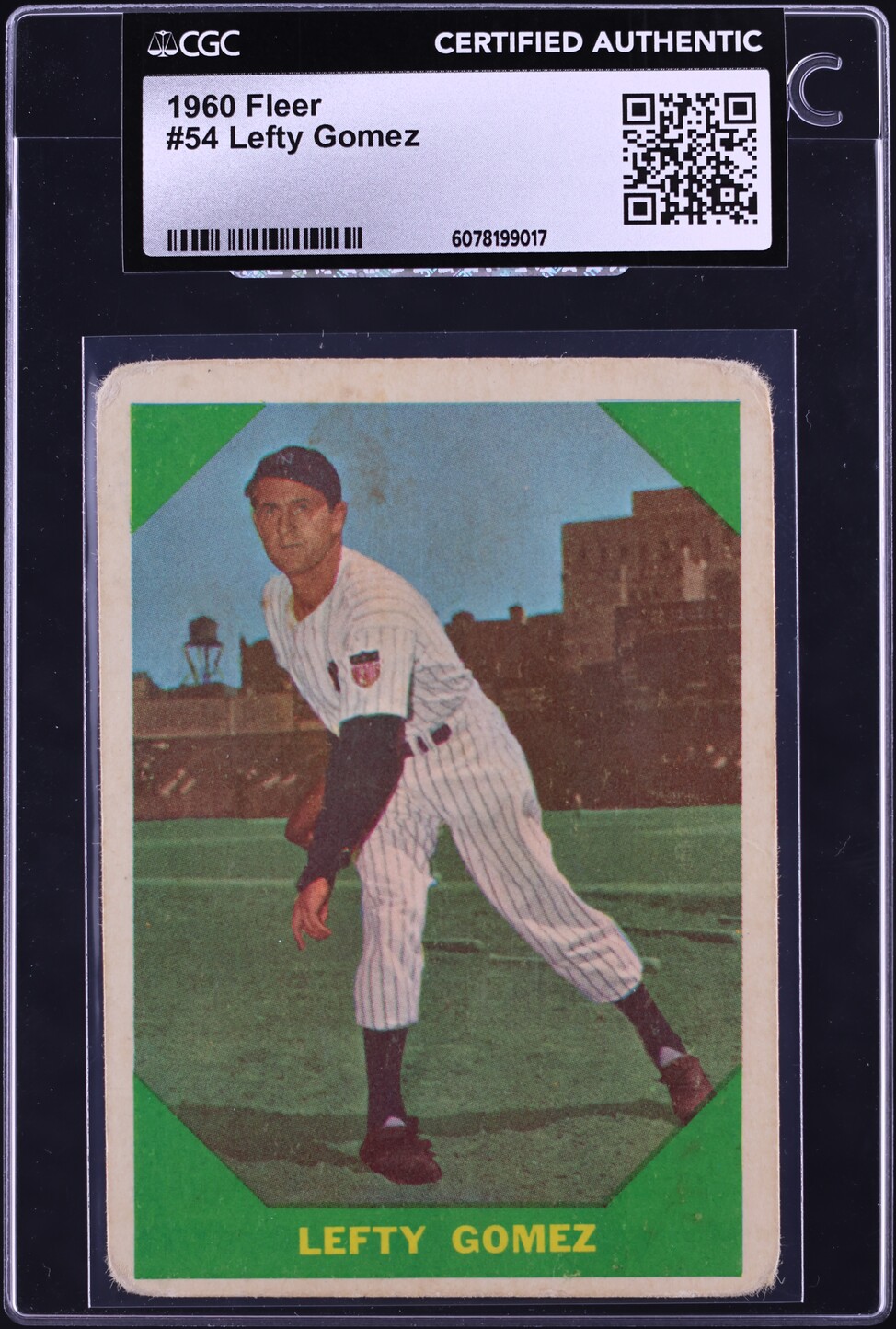 1960 Fleer Lefty Gomez #54 CGC AUTH on Fanatics Collect