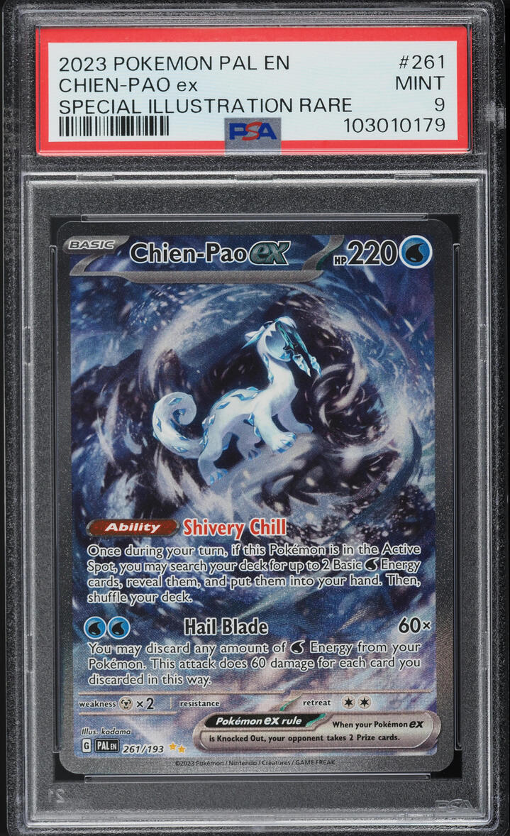 2023 Pokemon Scarlet & Violet Paldea Evolved SIR Chien-Pao ex #261 PSA ...