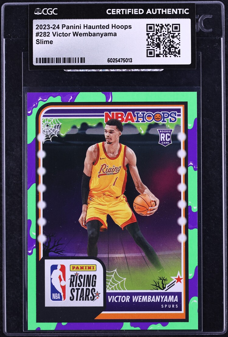 2023 Haunted Hoops Slime Victor Wembanyama ROOKIE #282 CGC AUTH on ...