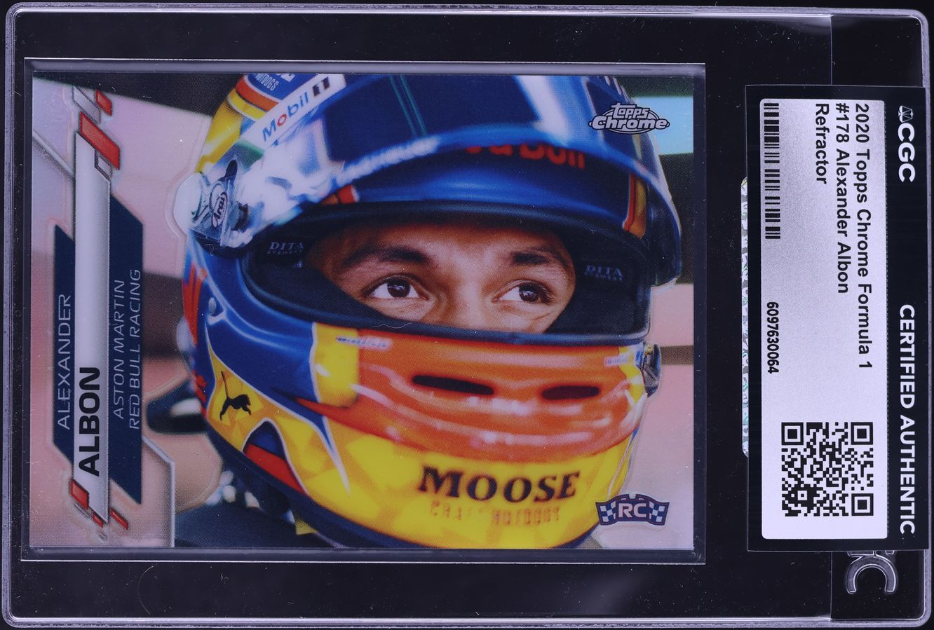 2020 Topps Chrome Formula 1 Refractor Alexander Albon ROOKIE #178 CGC ...