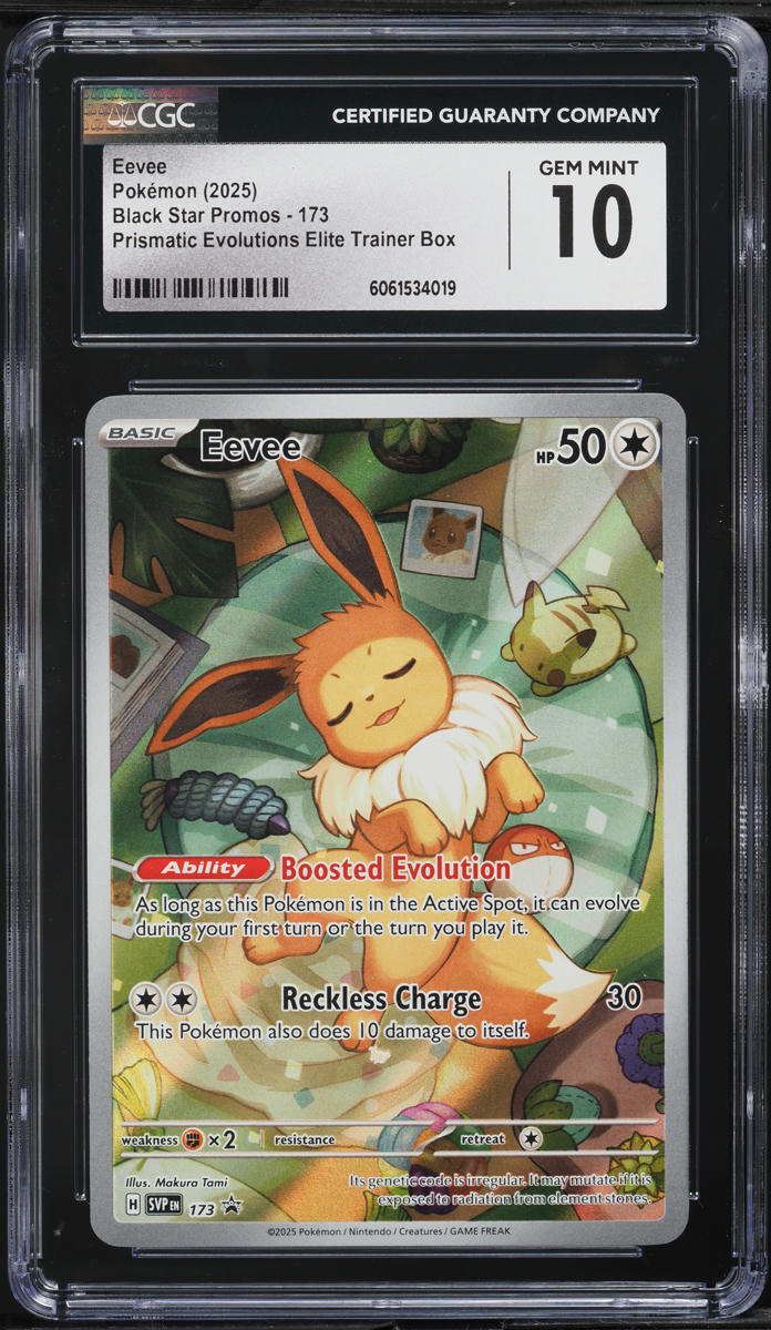 2025 Pokemon SV Black Star Promo Prismatic Evolutions ETB Eevee #173 ...