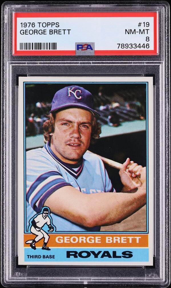 1976 Topps George Brett #19 PSA 8 NM-MT on Fanatics Collect