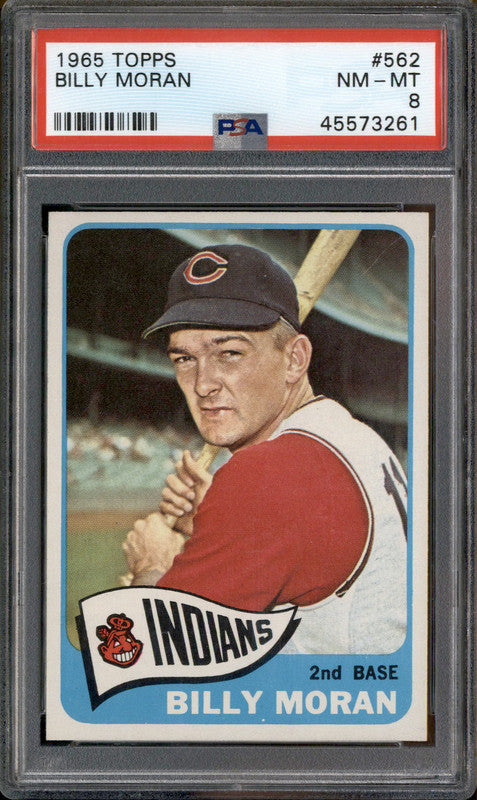 1965 Topps #562 Billy Moran PSA 8 on Fanatics Collect