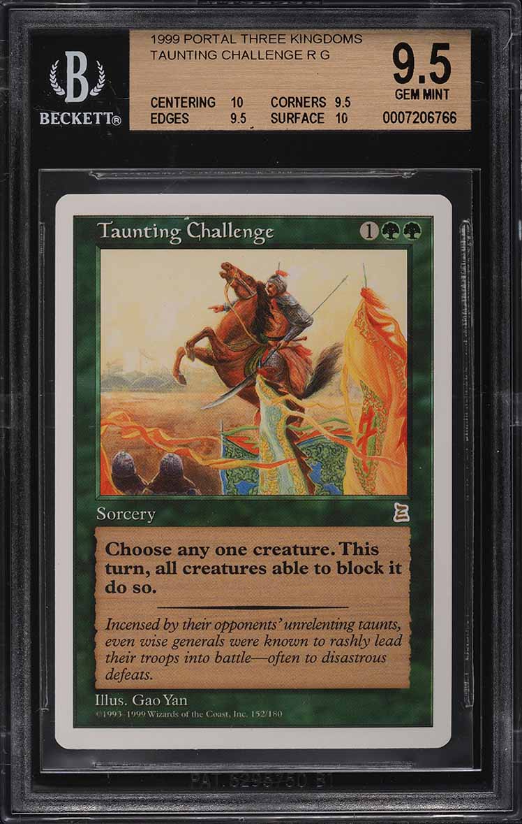 1999 Magic The Gathering MTG Portal Three Kingdoms Taunting Challenge ...