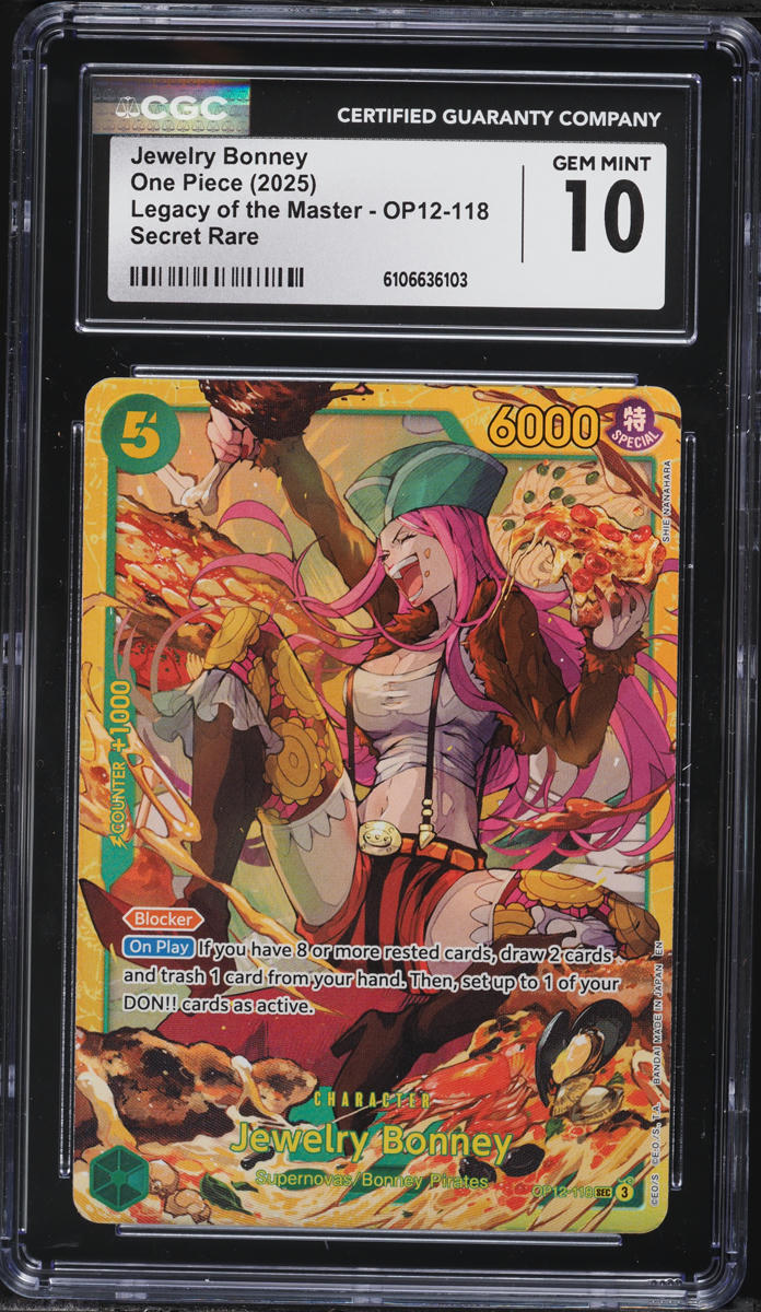 2025 One Piece Legacy Of The Master SEC Jewelry Bonney #OP12-118 CGC 10 ...
