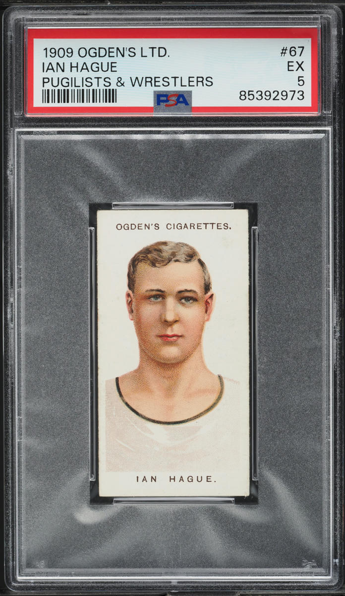 1909 Ogden's Pugilists & Wrestlers Ian Hague #67 PSA 5 EX on Fanatics Collect