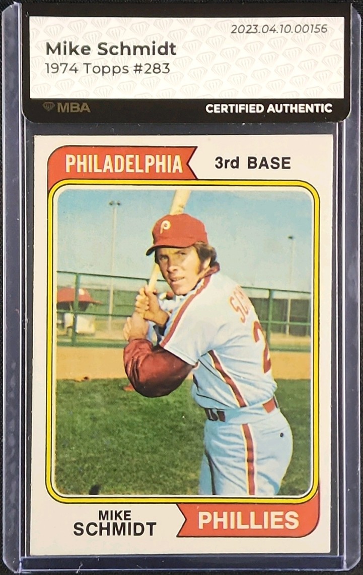 1974 Topps Mike Schmidt #283 MBA AUTH on Fanatics Collect