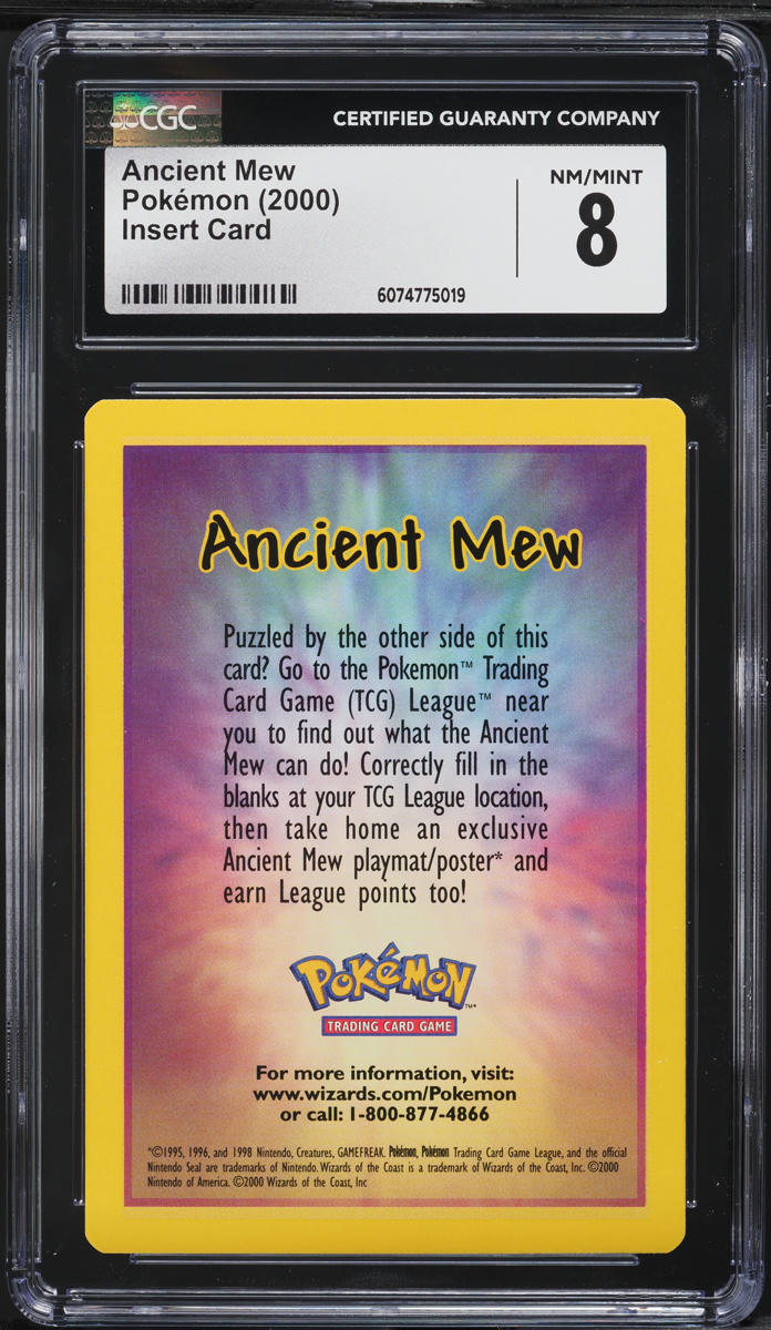 2000 Pokemon Insert Card Ancient Mew CGC 8 NM-MT on Fanatics Collect