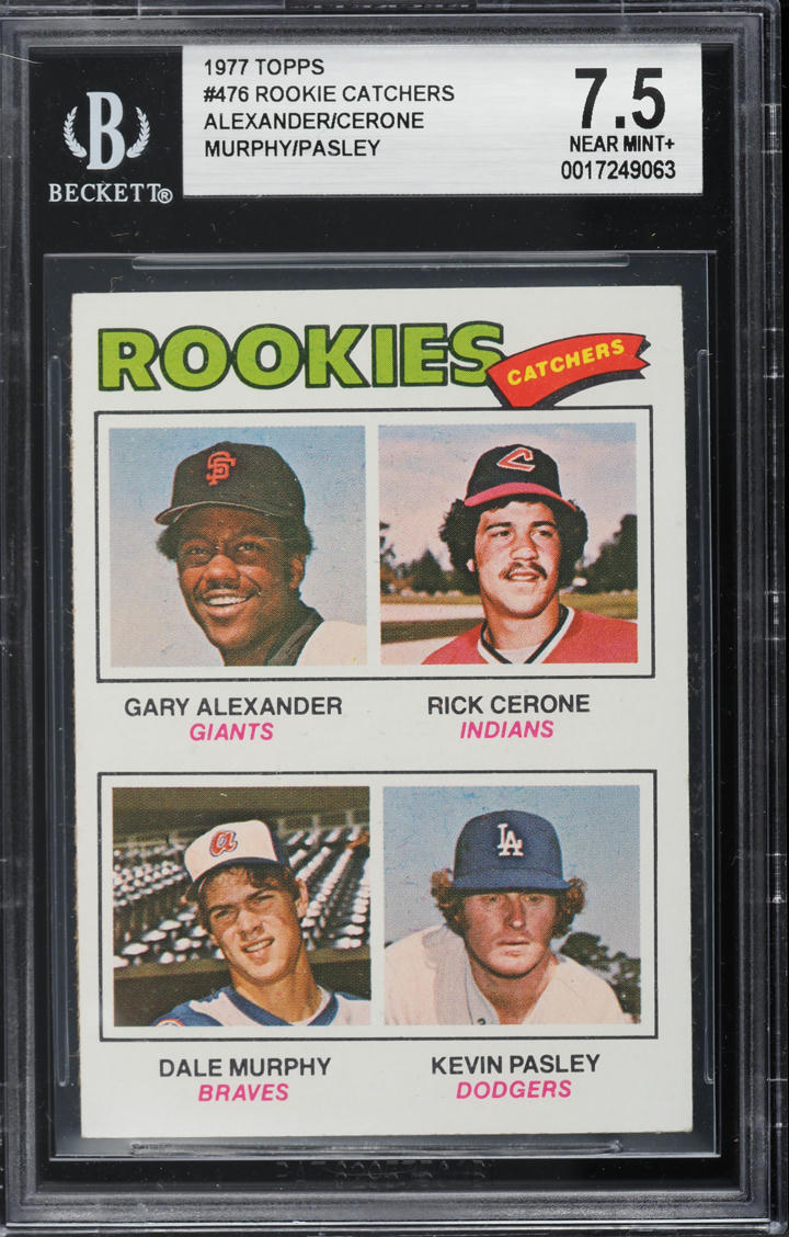 1977 Topps Dale Murphy ROOKIE #476 BGS 7.5 NRMT+ on Fanatics Collect