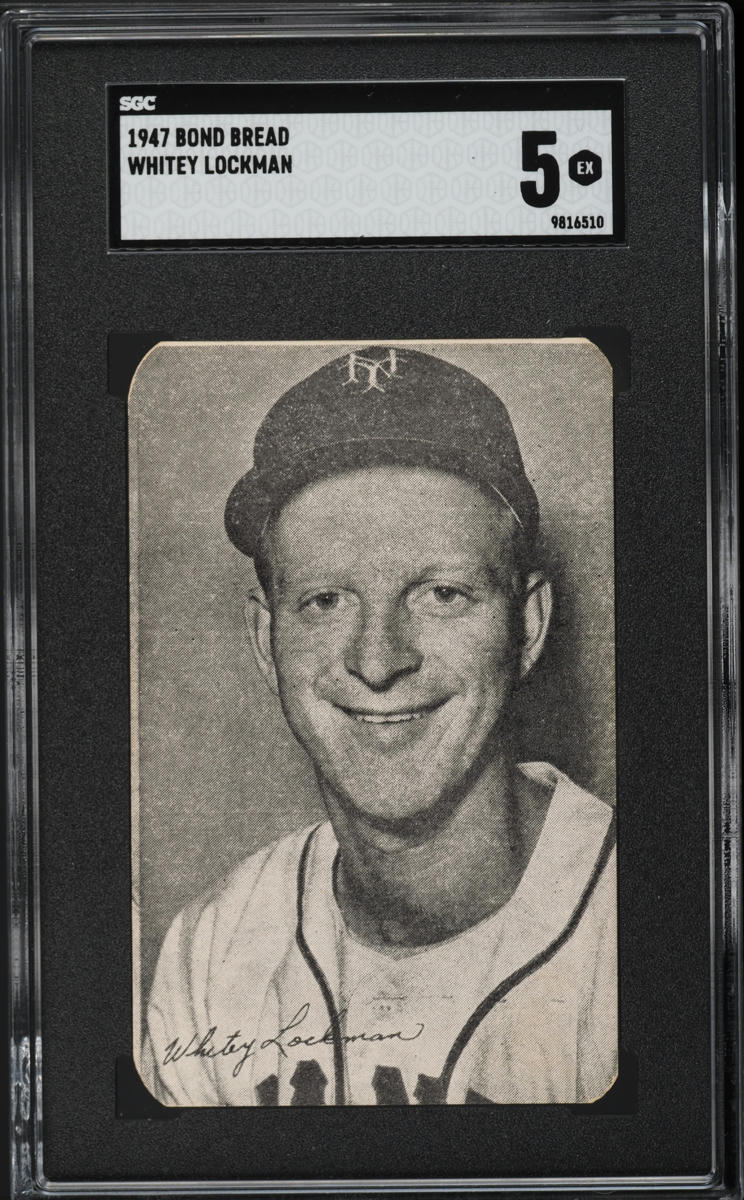 1947 Bond Bread Whitey Lockman SGC 5 EX on Fanatics Collect