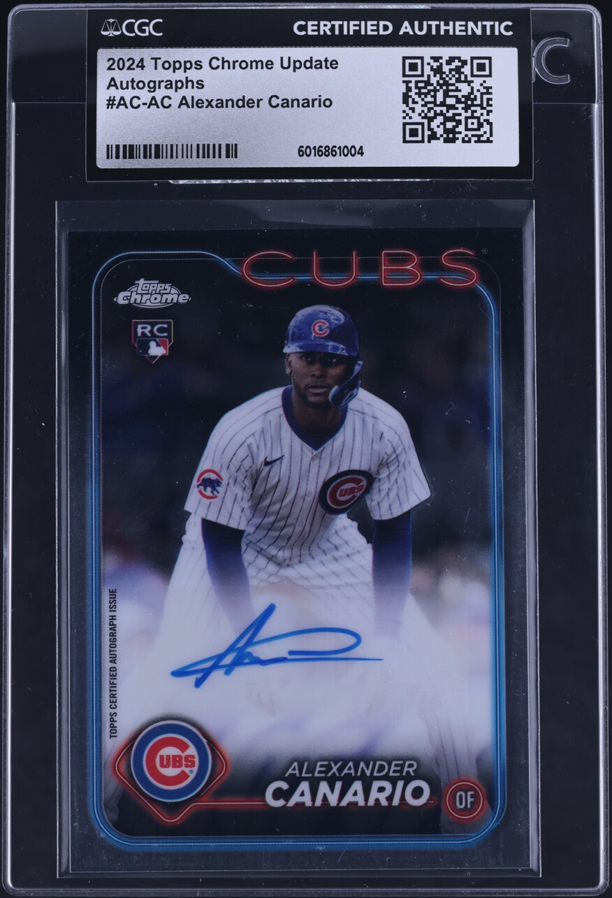 2024 Topps Chrome Update Alexander Canario ROOKIE AUTO #AC-AC CGC AUTH ...