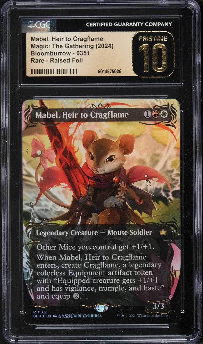 2024 Magic The Gathering Bloomburrow Raised Foil Mabel, Heir To ...