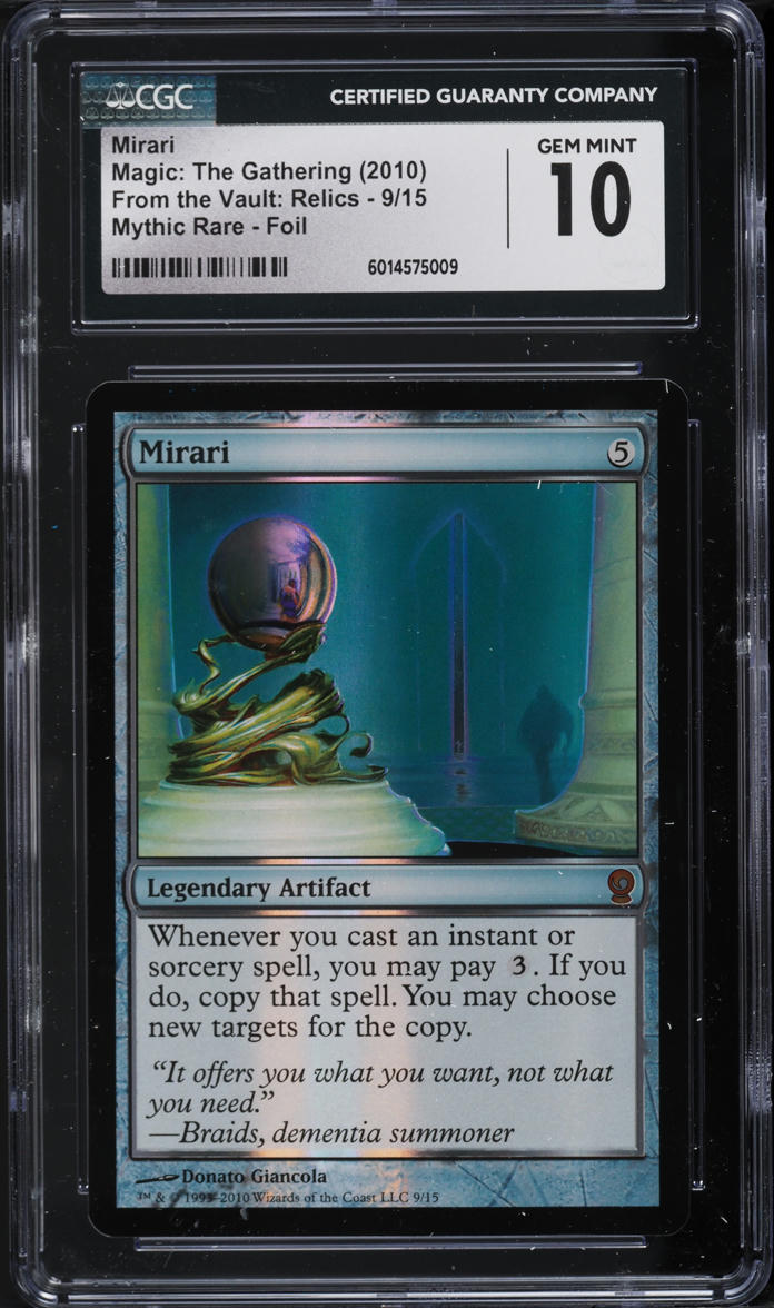 2010 Magic The Gathering MTG From The Vault Relics Foil Mirari #9 CGC ...