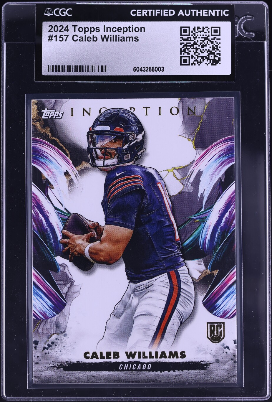 2024 Topps Inception Caleb Williams ROOKIE #157 CGC AUTH on Fanatics ...