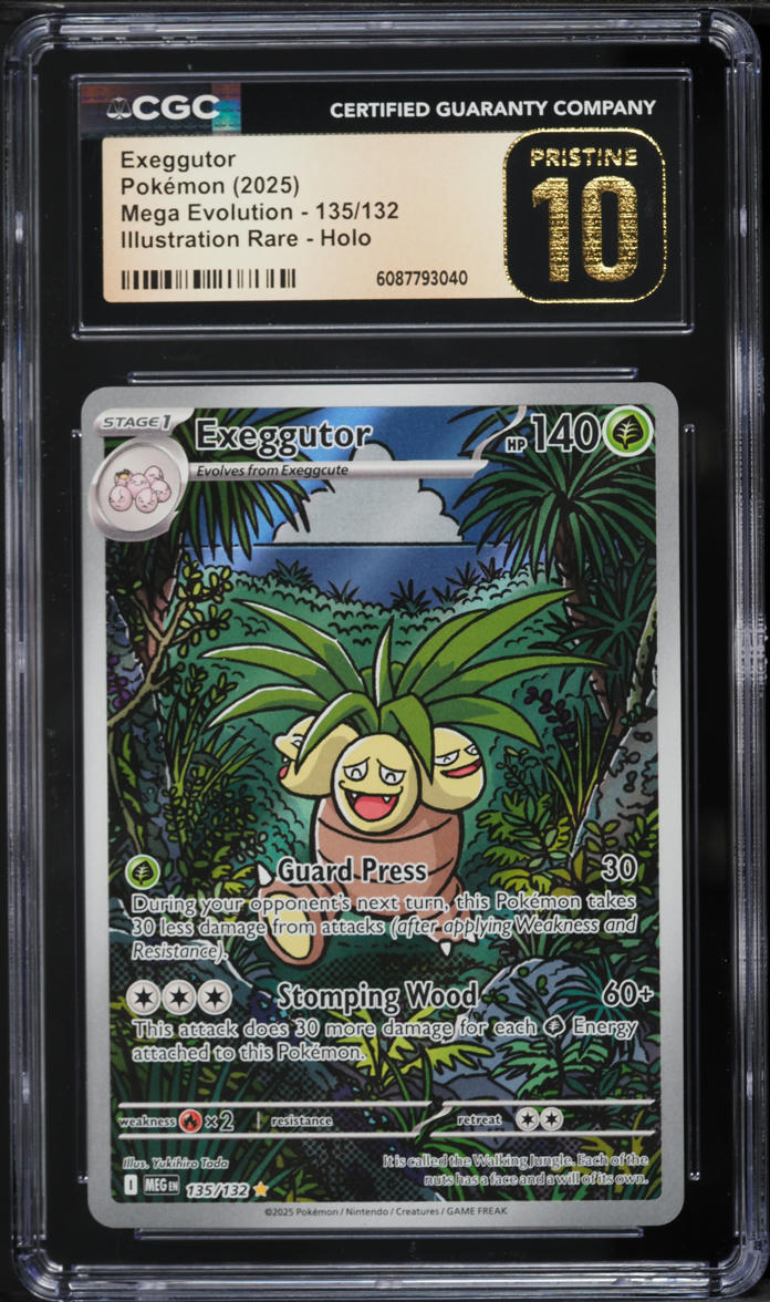 2025 Pokemon Mega Evolution IR Exeggutor #135 CGC 10 PRISTINE on ...