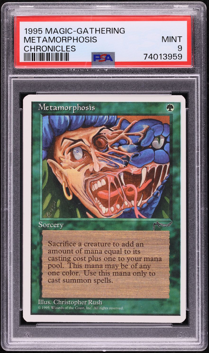 1995 Magic The Gathering MTG Chronicles Metamorphosis PSA 9 MINT on ...